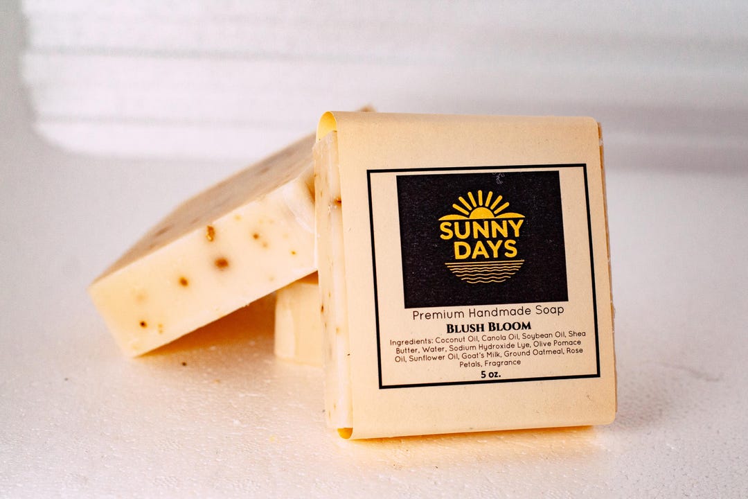 Blush Bloom Soap Bar | Hydrangea Rose Goat’s Milk | Handmade ...