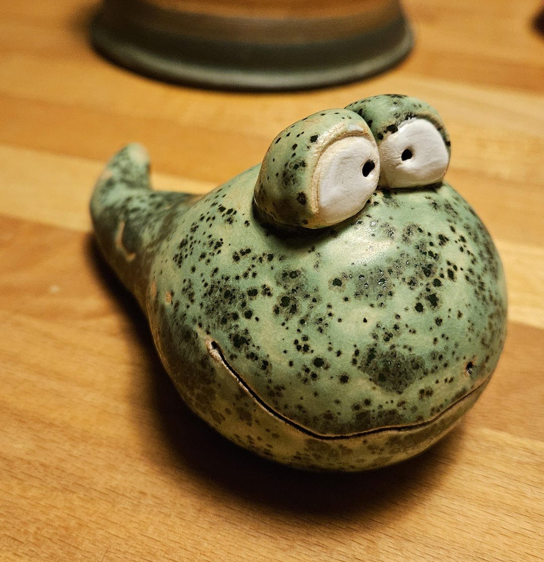 Ceramic Figurine Tadpole "quappi" - Handmade, Unique - Etsy
