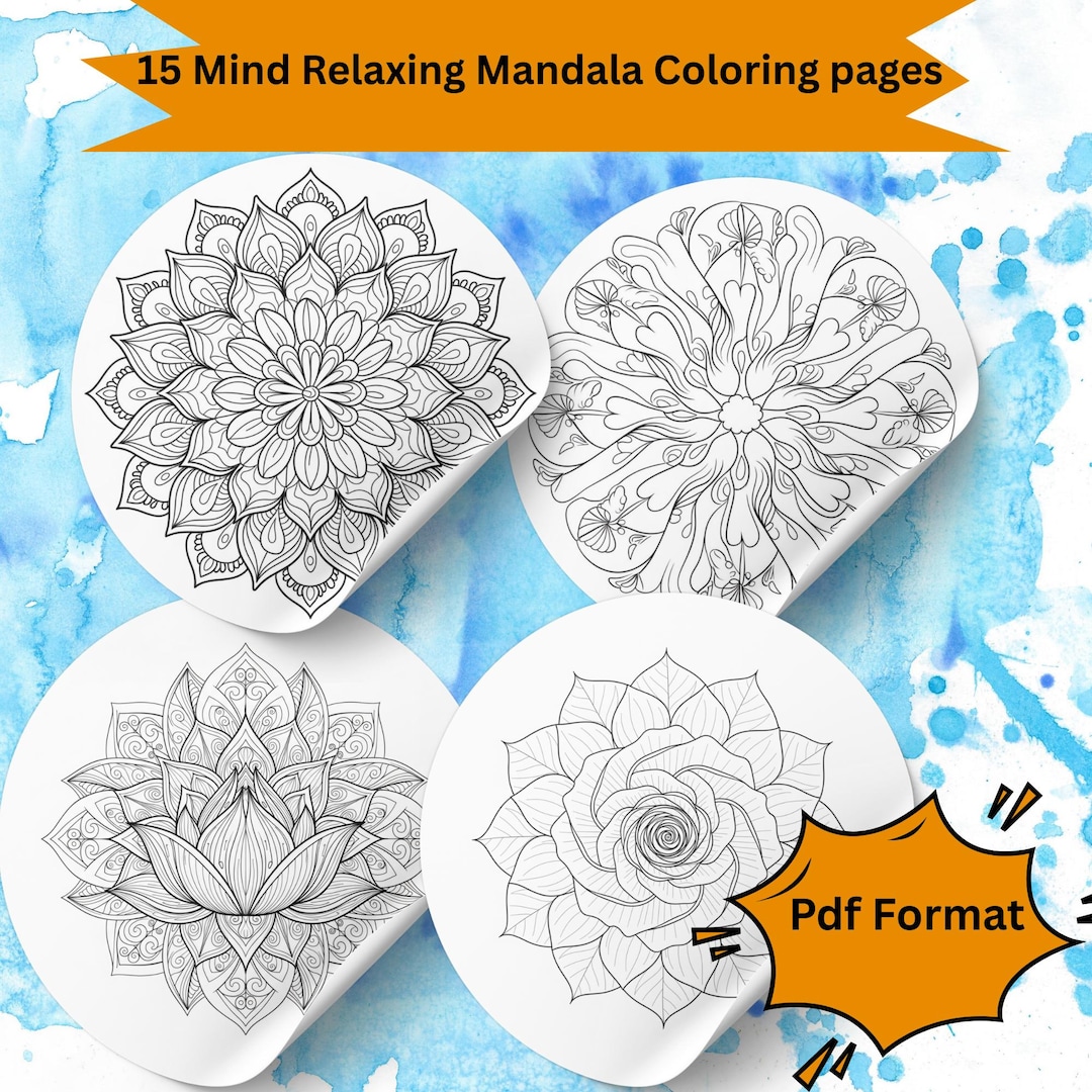 30 Mandala Coloring Pages | Printable Mindfulness Art Designs for ...