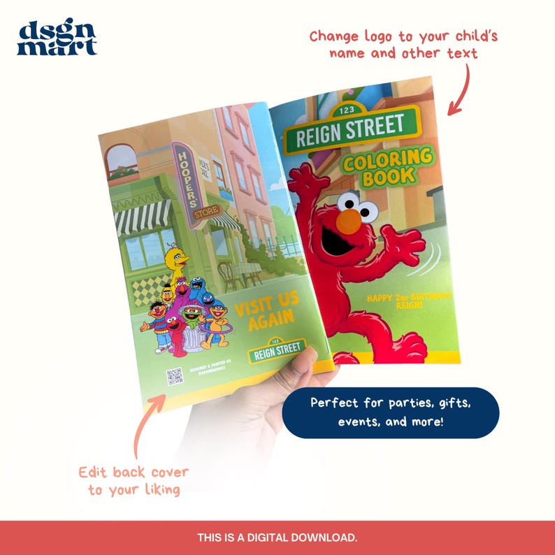 123 ABC Street Coloring Book | Editable Canva Template, Customizable ...