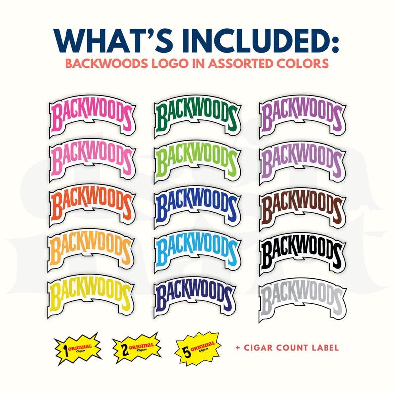 Backwoods 5 Pack Canva Template | Editable Adult Party Favor, Instant ...
