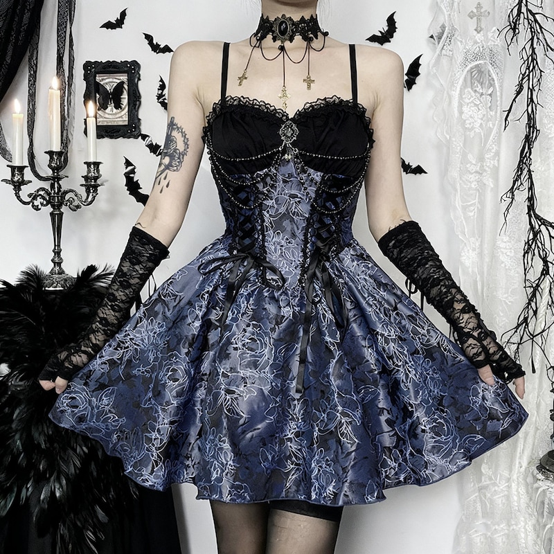 Short Gothic Wedding Dress - Etsy UK