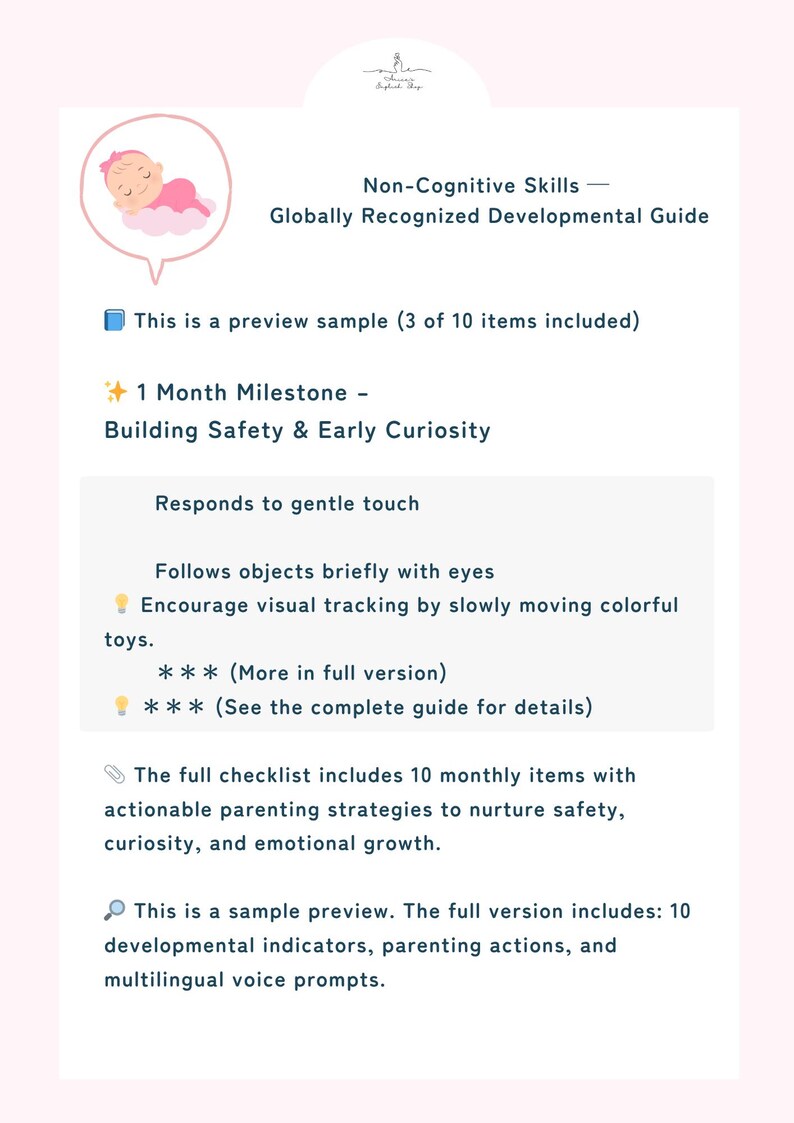 Non-cognitive Skills Checklist [1 Month] | Premium Edition (with ...