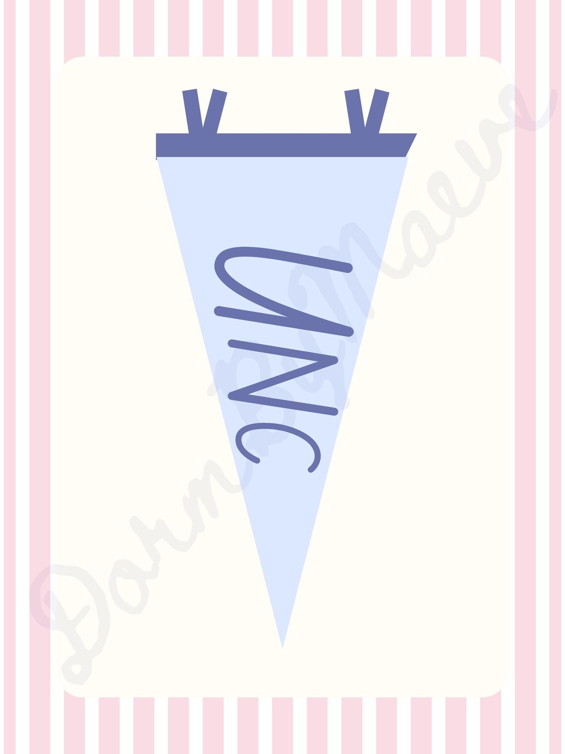 UNC Dorm Prints - Blue and Pink Theme, University of North Carolina ...