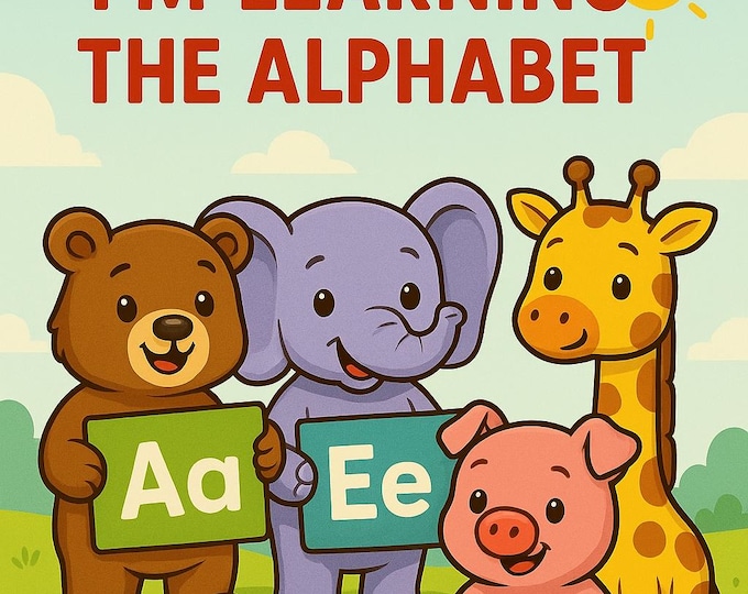 Animal Alphabet Flashcards A-Z | Kids Learning Cards (digital Download ...