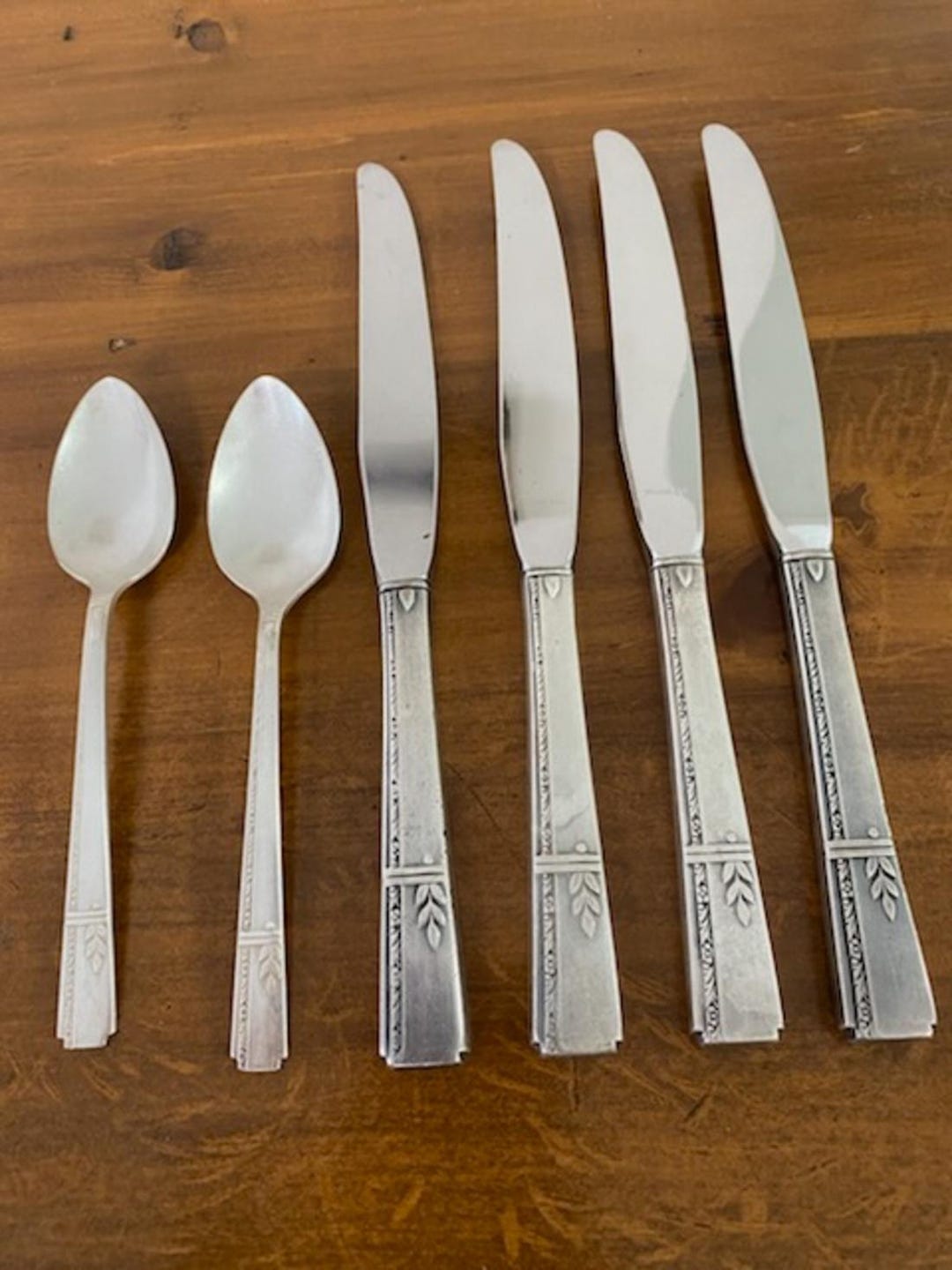 Vintage Oneida Prestige Silver Plate Flatware- Grenoble Pattern - 1938 ...
