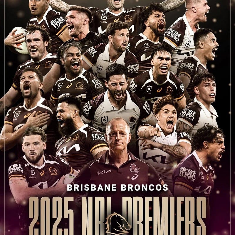 Brisbane Broncos Poster - Etsy Australia