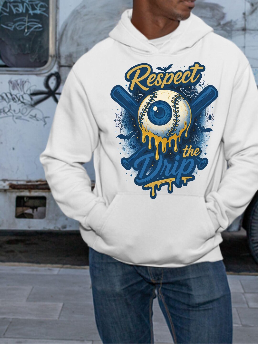 Spooky Baseball Eyeball PNG: Brewers Colors Halloween Design (digital ...