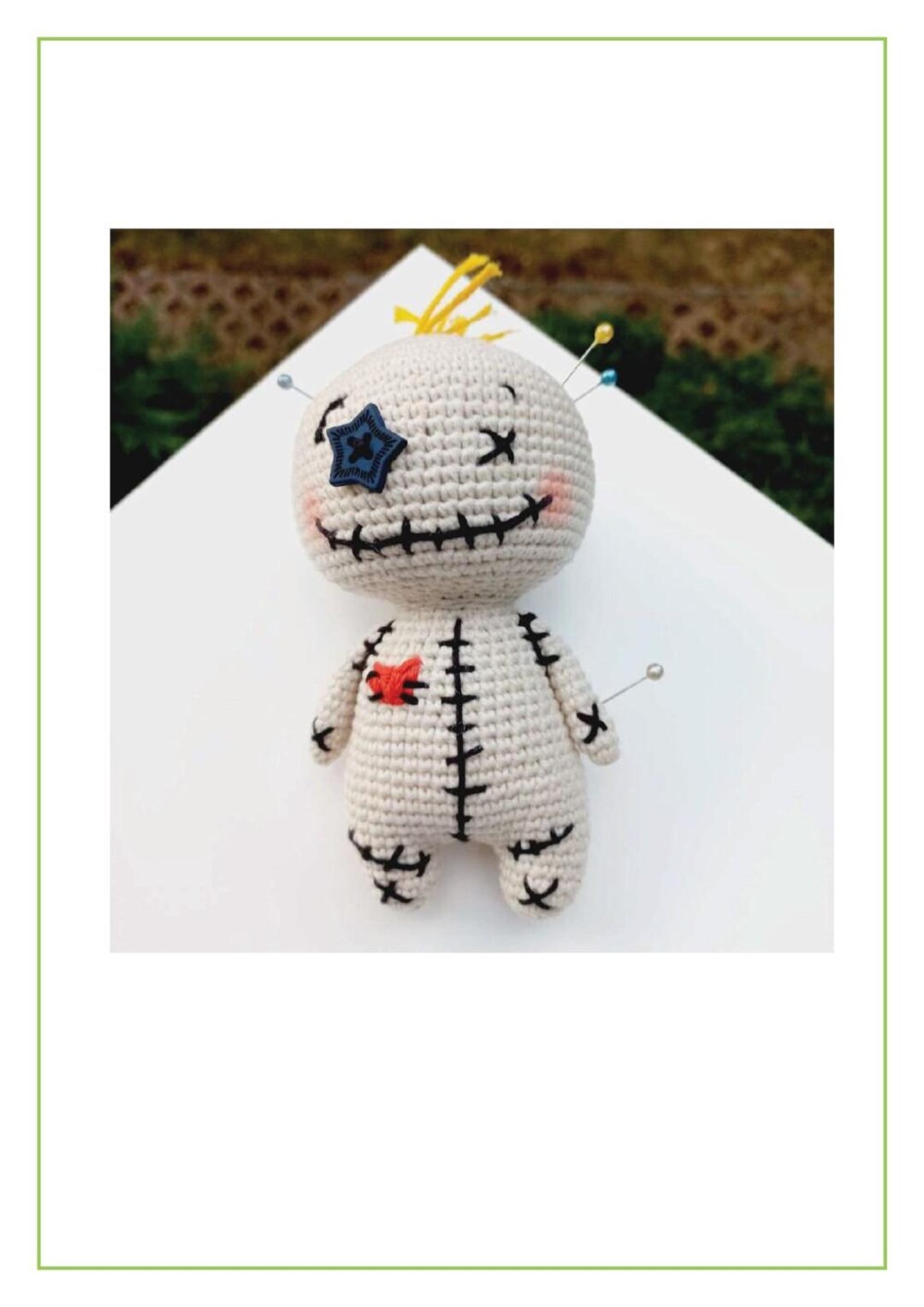 Crochet Pattern Voodoo Doll, Halloween, Crochet Pattern, PDF Files ...