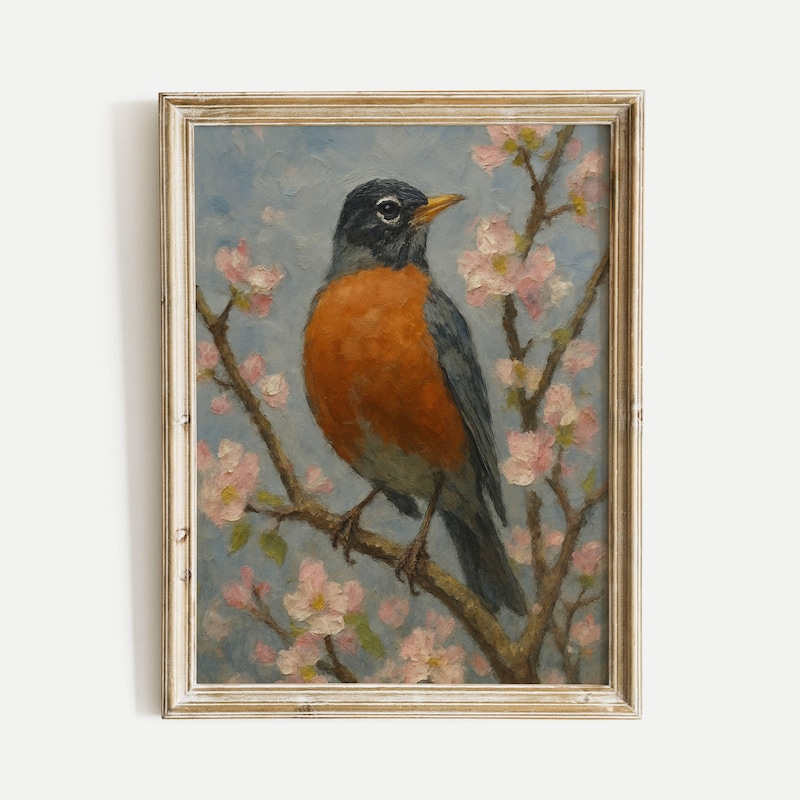 American Robin Framed Art - Etsy