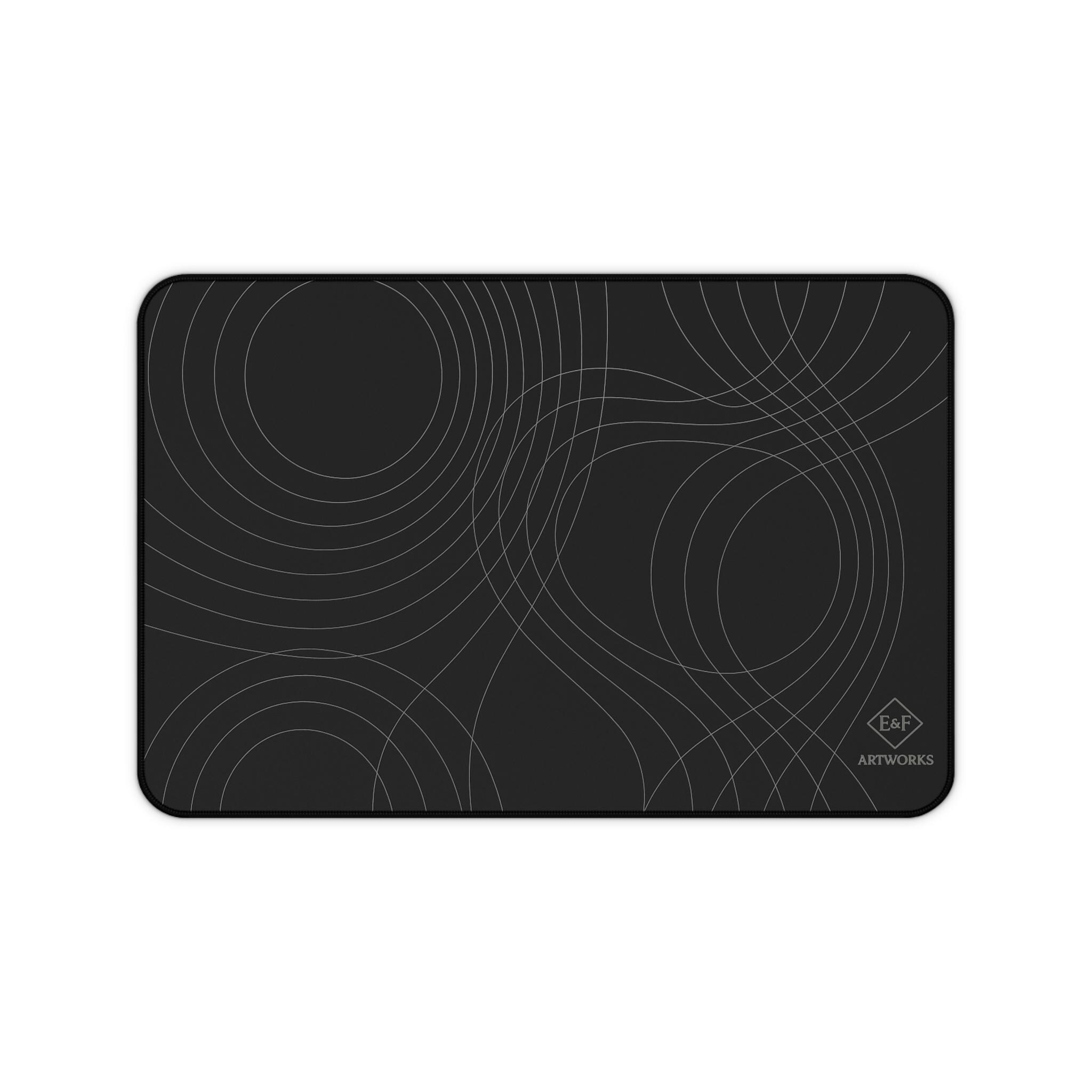 Abstract Circles Desk Mat: Modern Home Office Accessory - Etsy