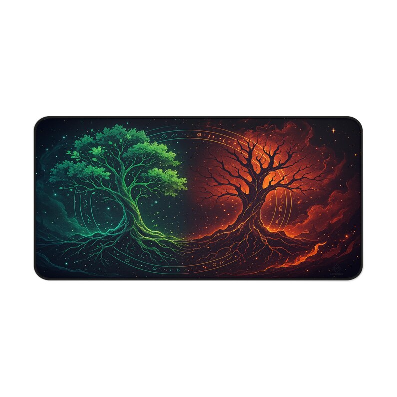 Tree of Life, Tree of Decay Neoprene Desk Mat: Nature-inspired Office ...