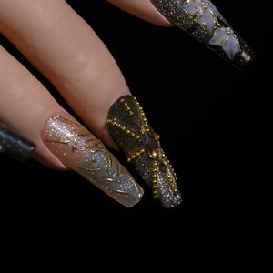 Love in Deepspace Xavier Press on Nails: 3D Nail Art, Anime Y2K Nails ...