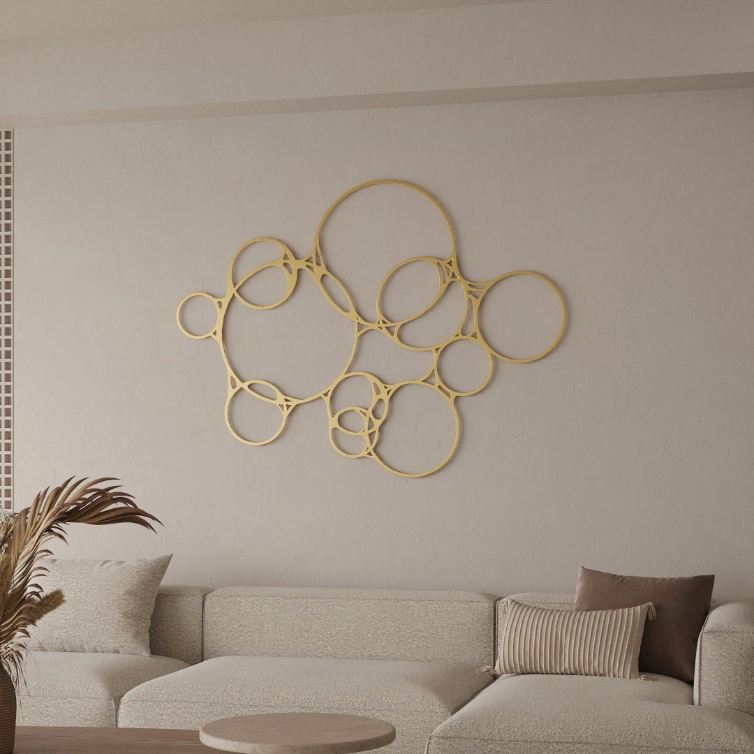 Bubbles - Laser Cut Metal Wall Art | Modern Home & Office Decor ...
