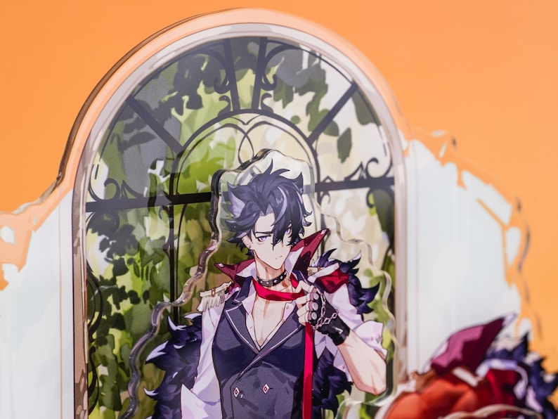 Genshin Impact Wriothesley 21cm Acrylic Standee | 3-piece Scene Desk ...