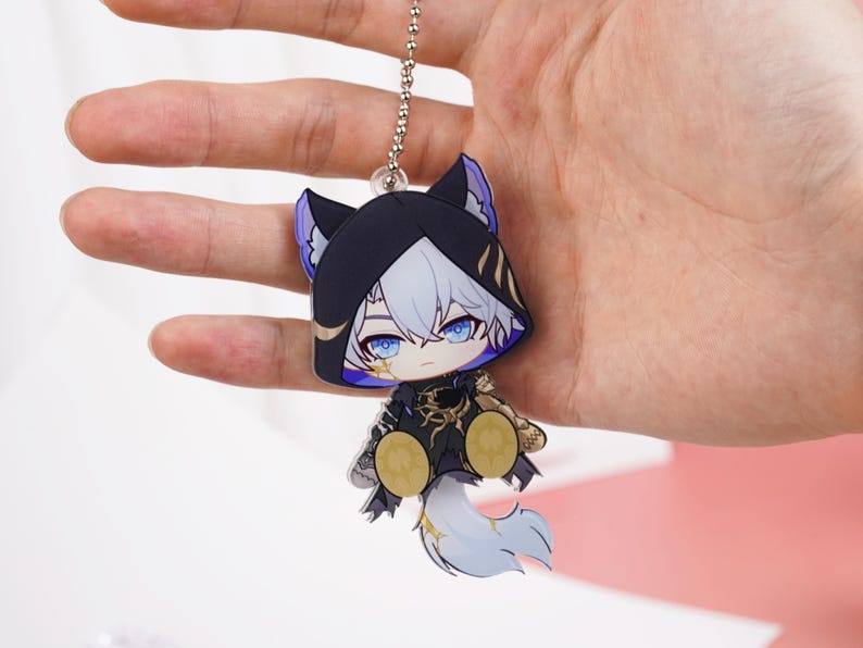 Honkai Star Rail Keychain – Phainon and Helektra, Wiggly Ears and Tails ...