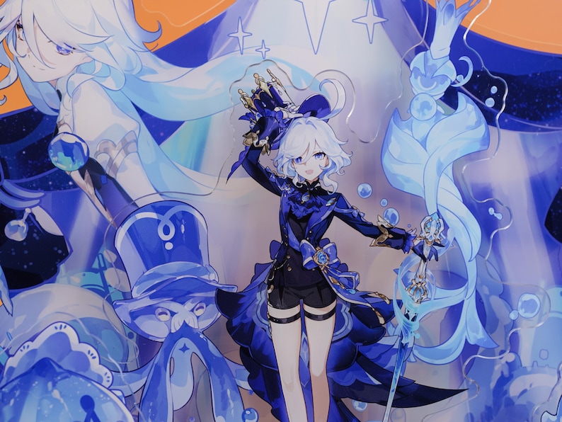 Genshin Impact Furina 4-insert Acrylic Standee - Hydro-themed Multi ...