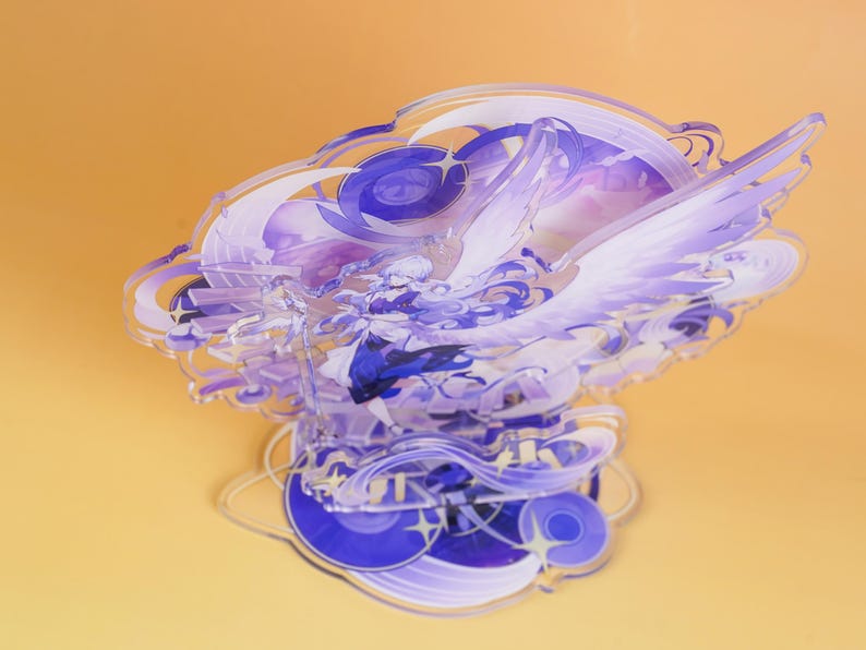 Honkai Star Rail Robin Acrylic Standee: Angelic Wings Fandom Decor - Etsy