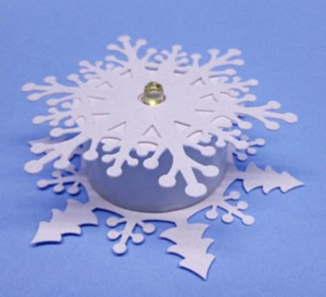 Snowflake Pre-cut Set for Decorating LED Tea Lights Acessory - Etsy Canada