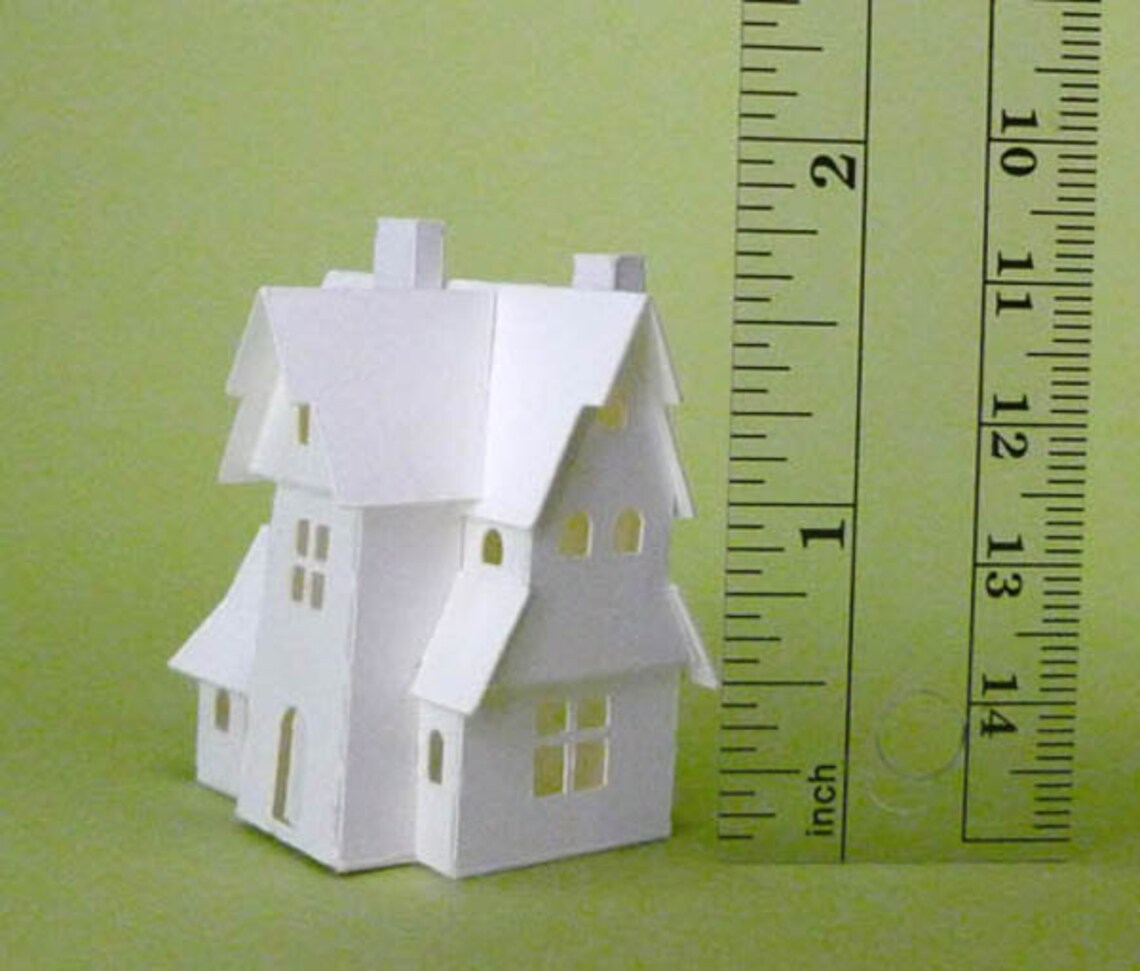 Tiny Village 2015 Pre-cut Kit to Make 8 Miniature Cardstock | Etsy