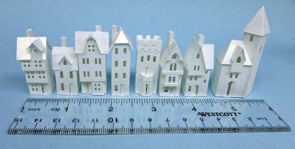 Tiny Old Town 2014 Pre-cut Kit to Make 8 Miniature Cardstock | Etsy