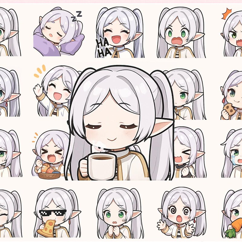 Anime Stickers Discord - Etsy