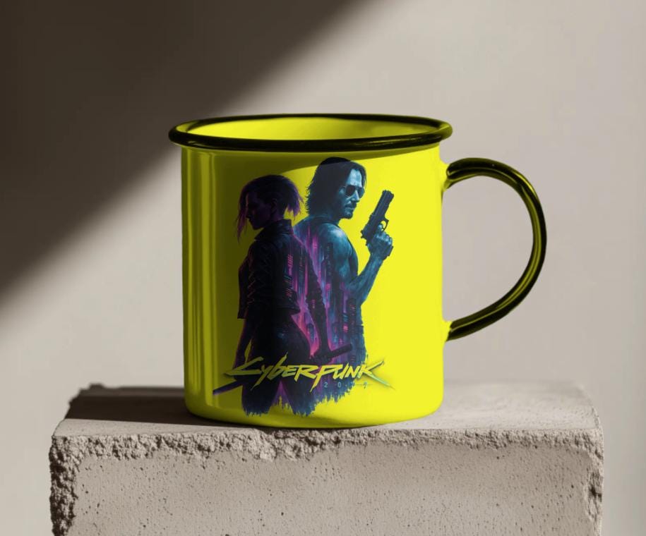 Cyberpunk 2077 PNG Art: V and Johnny, High-resolution 300 DPI (digital ...