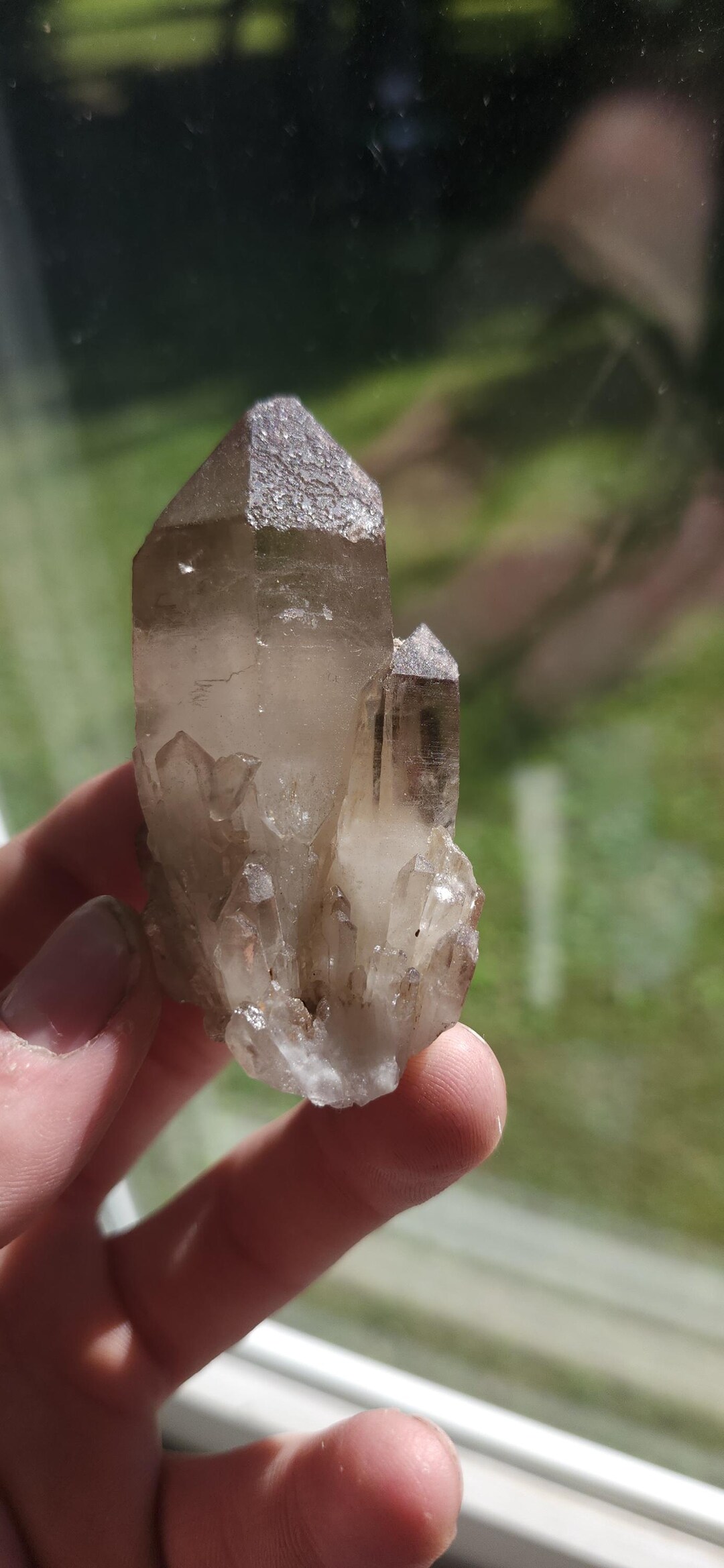 Raw Smoky Phantom Quartz Crystal Specimen- Red Feather Lakes, Colorado ...