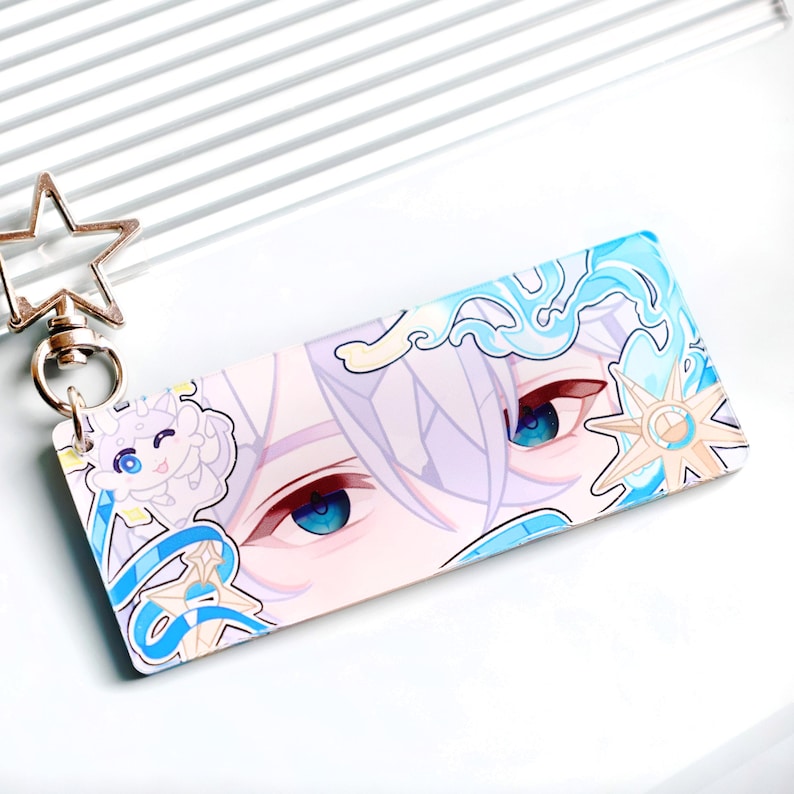 Honkai Star Rail Phainon Eye Keychain - Anime Character Blue Eyes ...