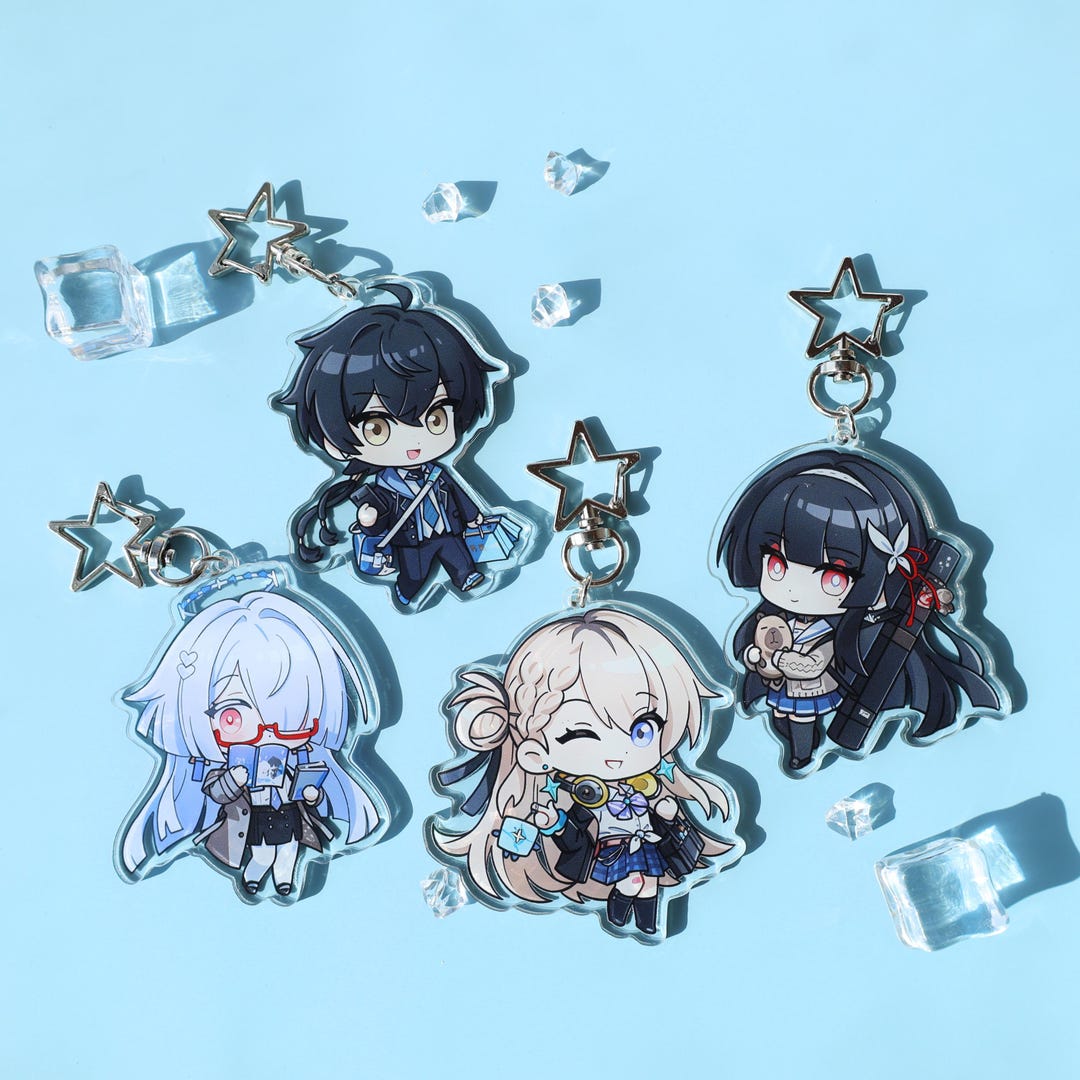 Wuthering Waves Acrylic Keychain - Rover, Lynae, Mornye, Chisa Chibi ...