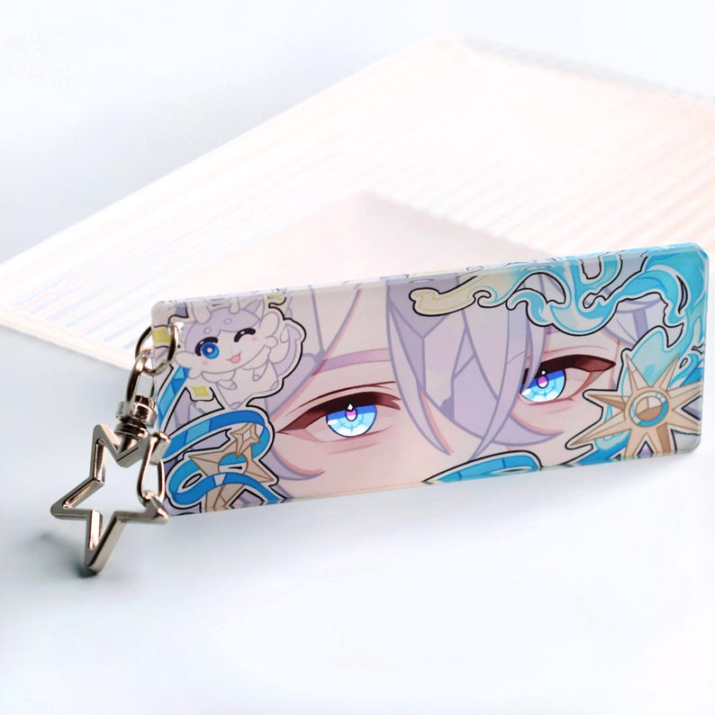 Honkai Star Rail Phainon Eye Keychain - Anime Character Blue Eyes ...