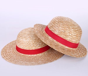 Monkey D Luffy Straw Hat One Piece Straw Hat Luffy Cosplay Hat - Etsy ...
