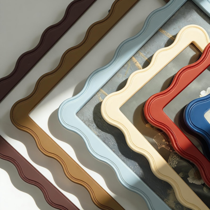 Wavy Edge Photo Frame, Colorful Modern Picture Frames for Wall & Table ...