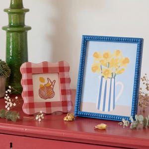 Eclectic Wall Art Picture Frame Set | Funky Vibrant Scalloped ...