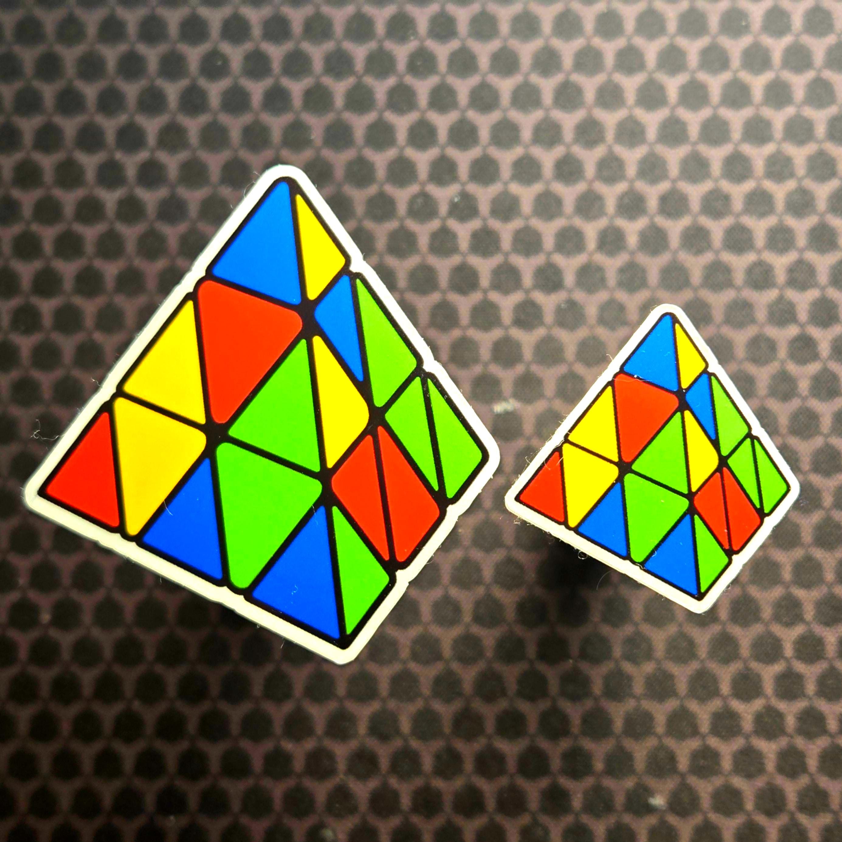 Pyraminx Rubik’s Cube Sticker | Custom Retro Puzzle Decal | Glossy ...