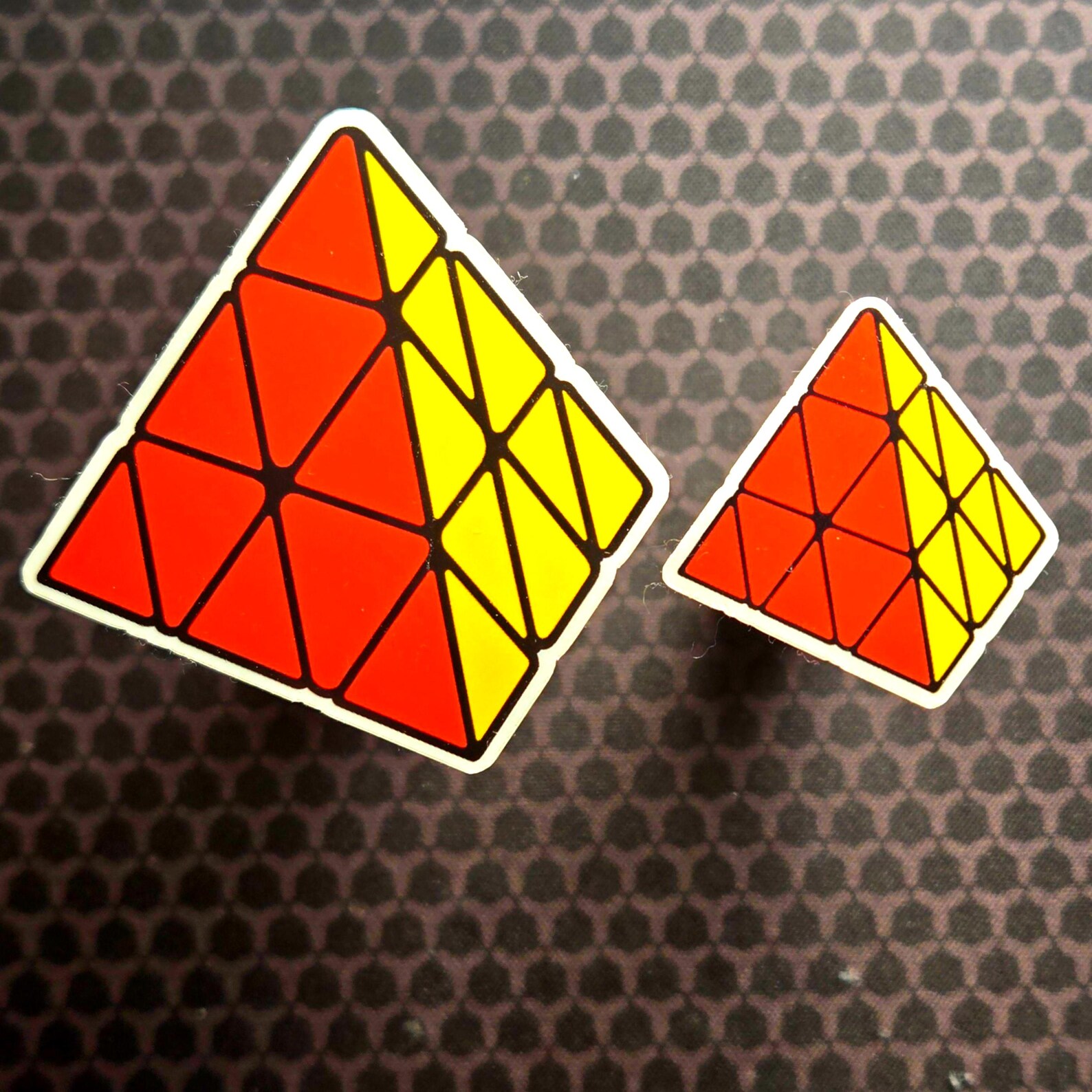 Pyraminx Rubik’s Cube Sticker | Custom Retro Puzzle Decal | Glossy ...