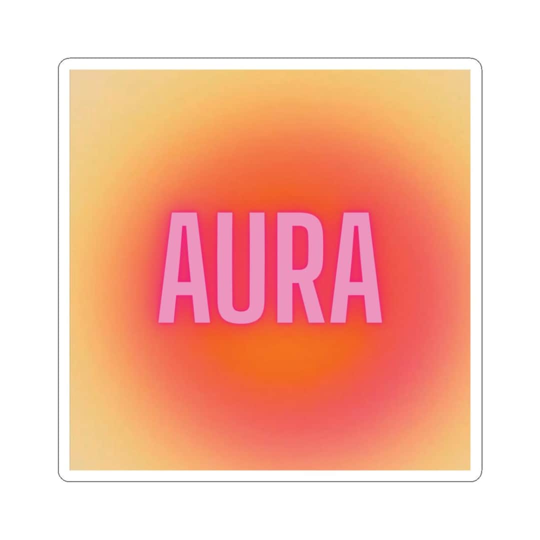 Aura Sticker, Sparkle Vinyl Decal for Water Bottles, Laptops, Journals ...