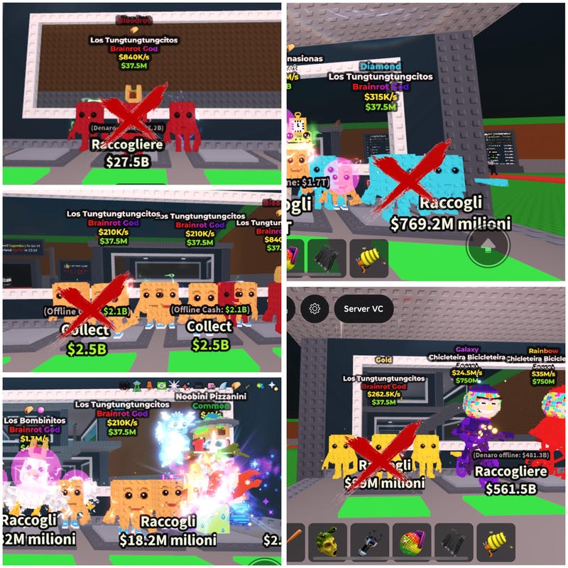 Steal a Brainrot Papercraft Templates - Etsy