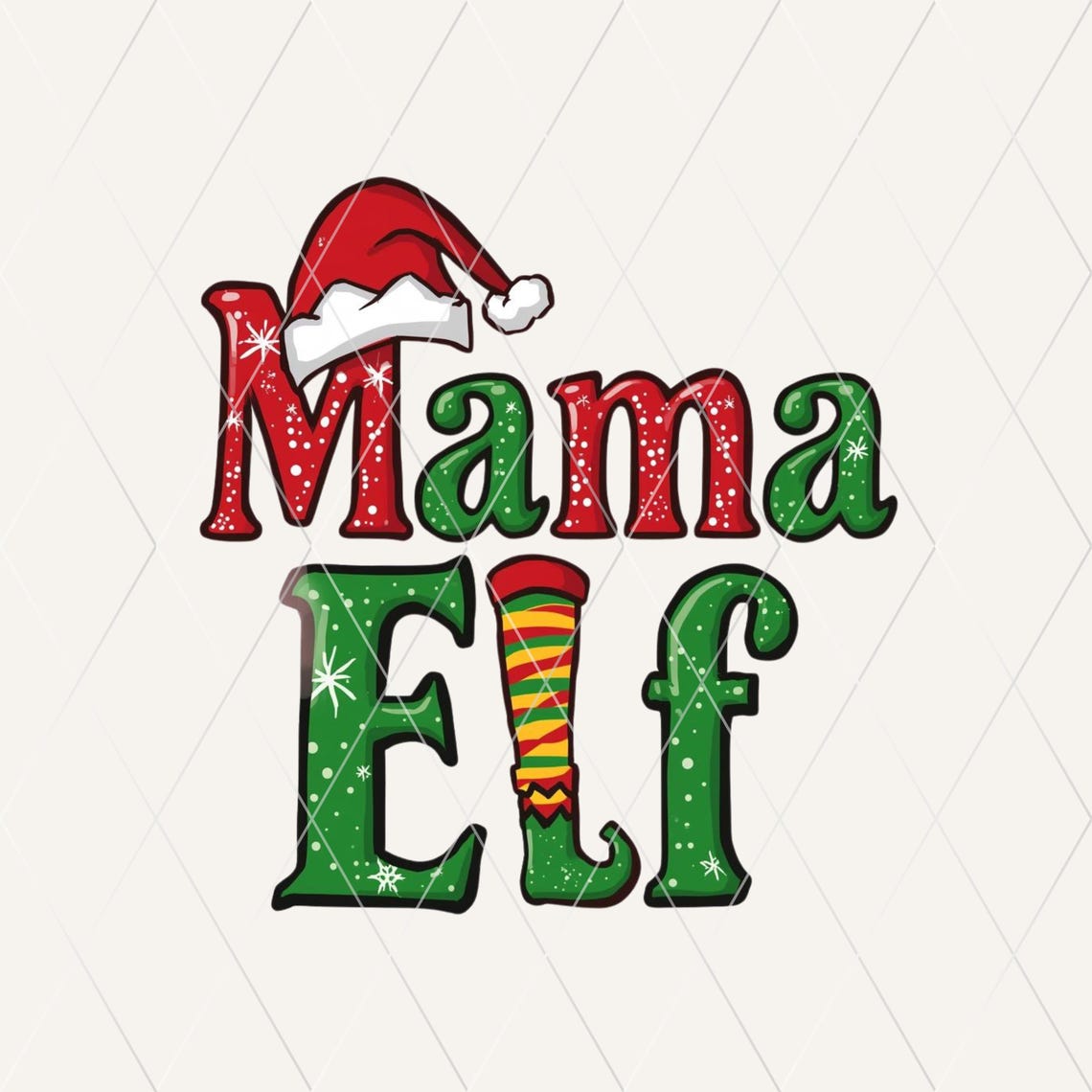 Mama Elf PNG Clipart: Christmas Holiday Design (digital Download) - Etsy