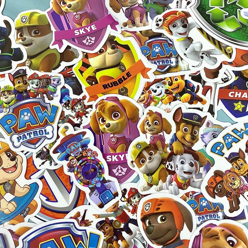 Paw Patrol Stickers - Etsy