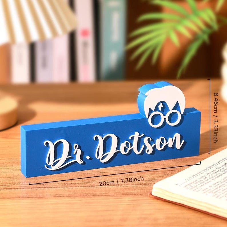 Personalized 3D Print Name Sign | Custom Desk Name Plate | Office Desk ...