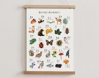 Nature ABC Chart Printable Page Homeschool Printables Preschool Nursery ...