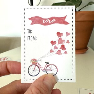 Printable Watercolor Valentine's Day Cards: Kids Classroom Gift Tags ...