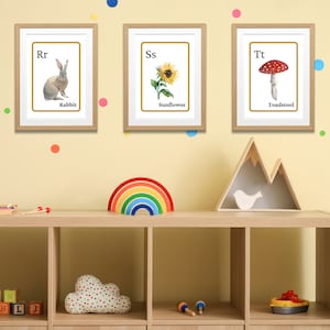 Alphabet Banner Kindergarten Bunting Charlotte Mason Nature Posters ...