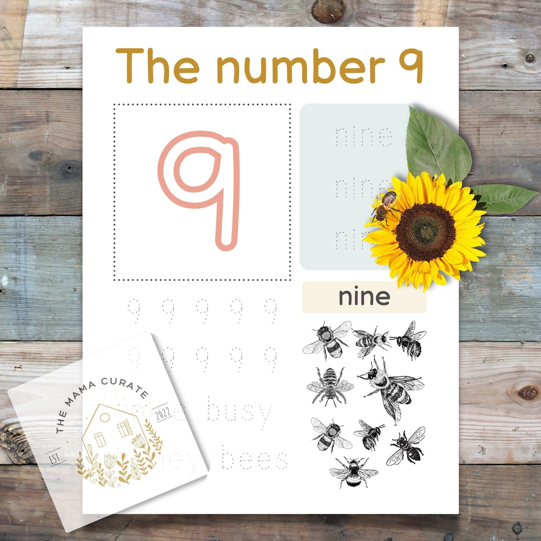 Alphabet Number Tracing Bundle Worksheets Printable Homeschool ...