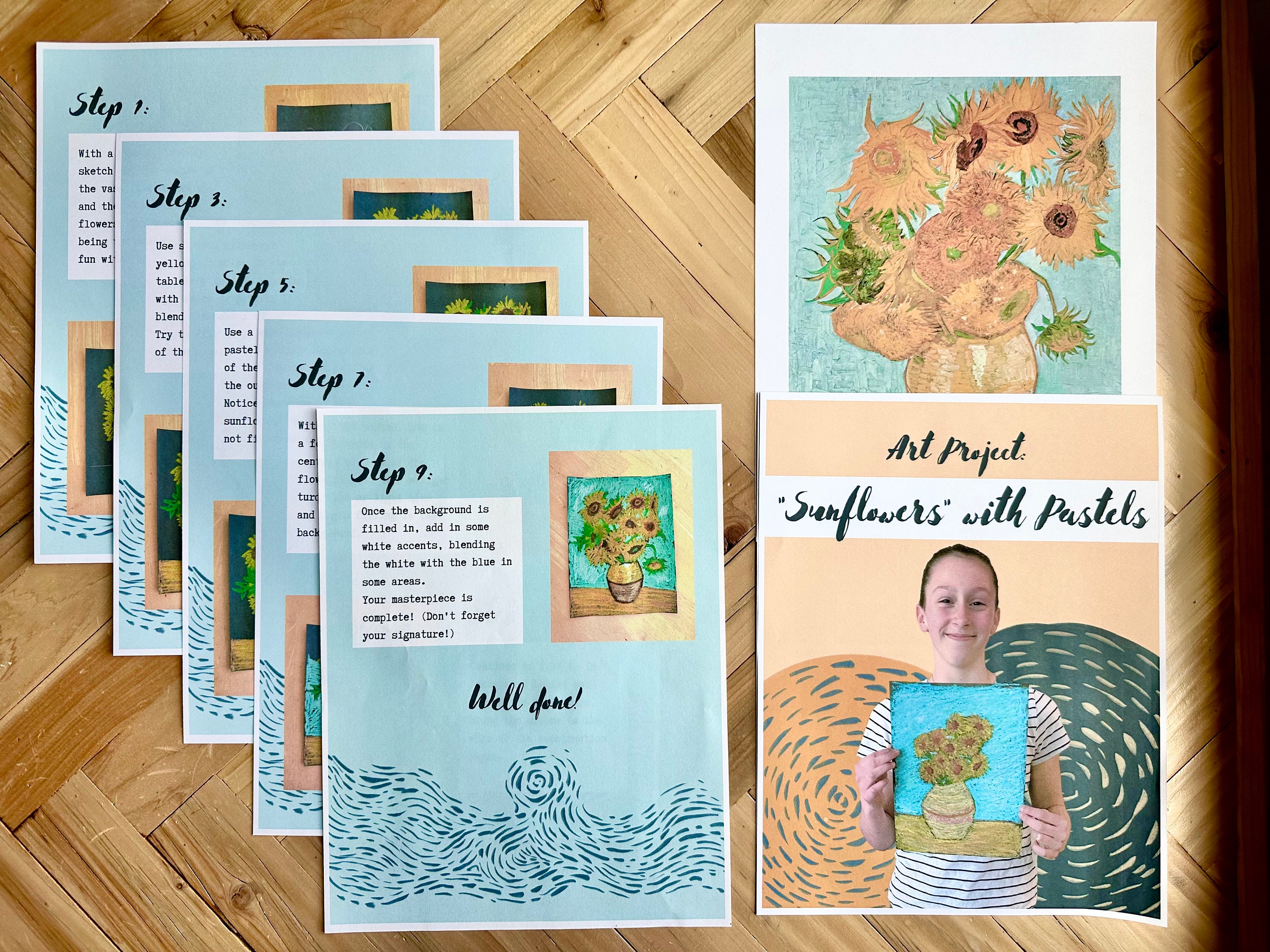Art Lesson Printable Vincent Van Gogh - Etsy