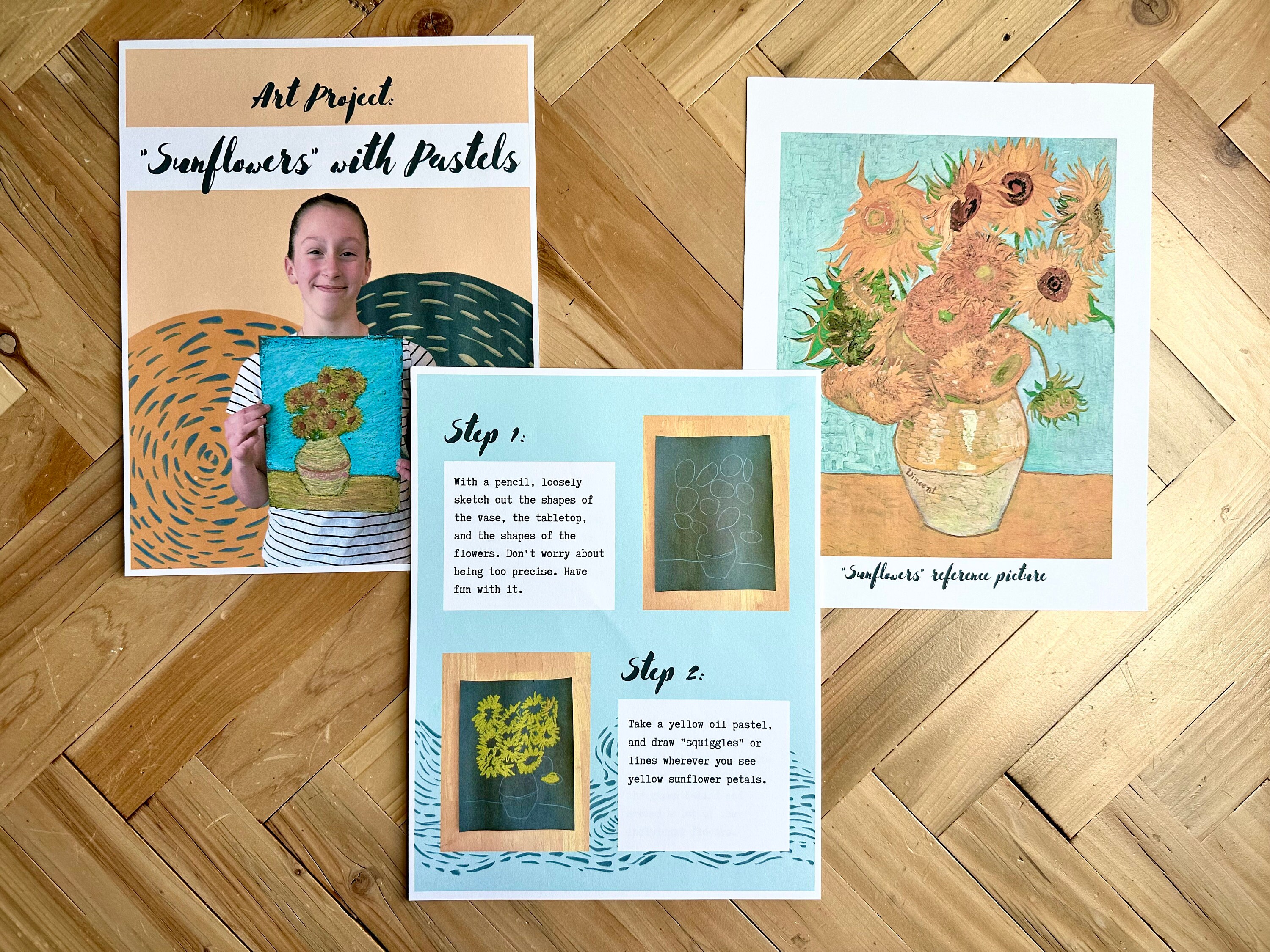 Art Lesson Printable Vincent Van Gogh - Etsy