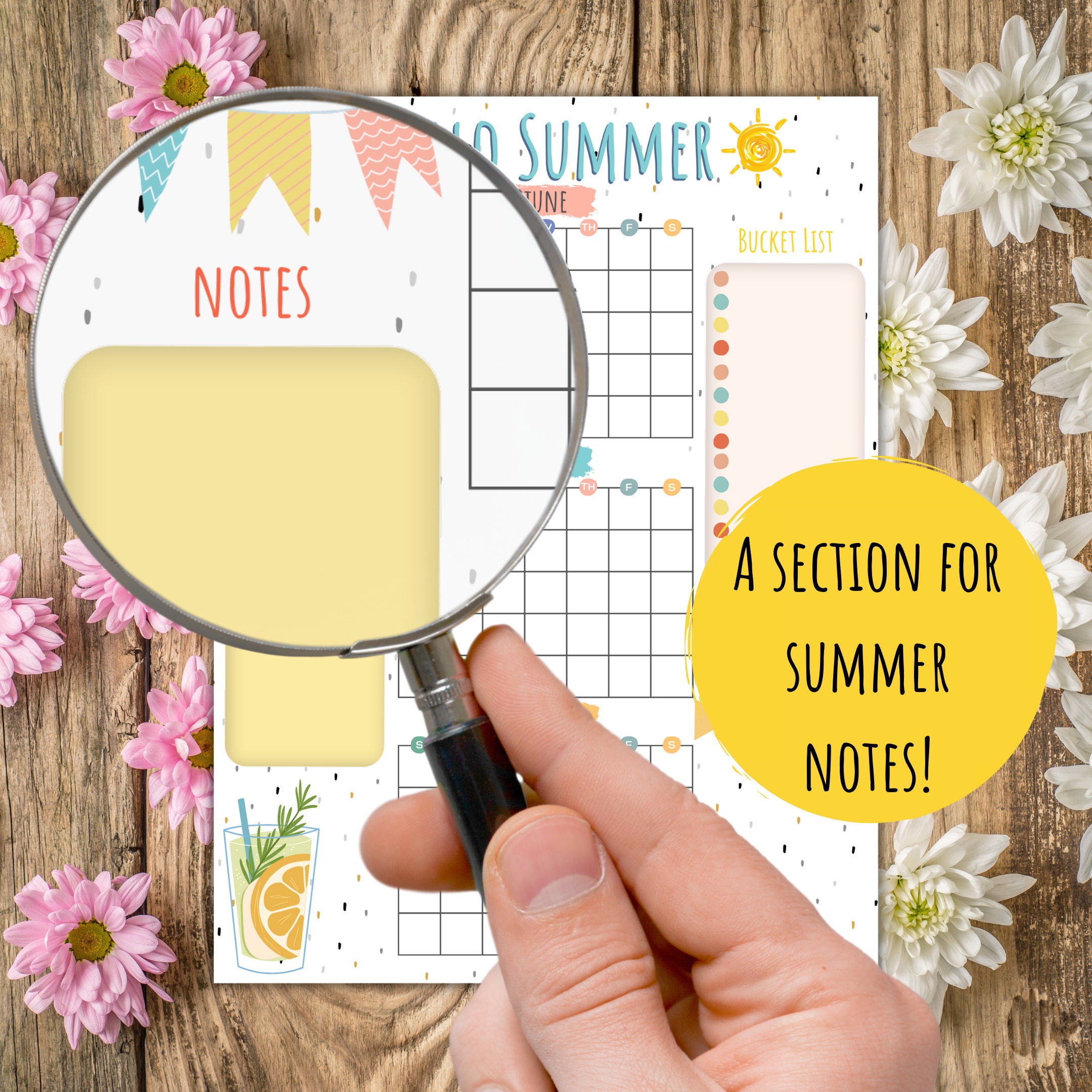 Summer Poster, Monthly Calendar, Summer Planner, Summer Break, Summer ...