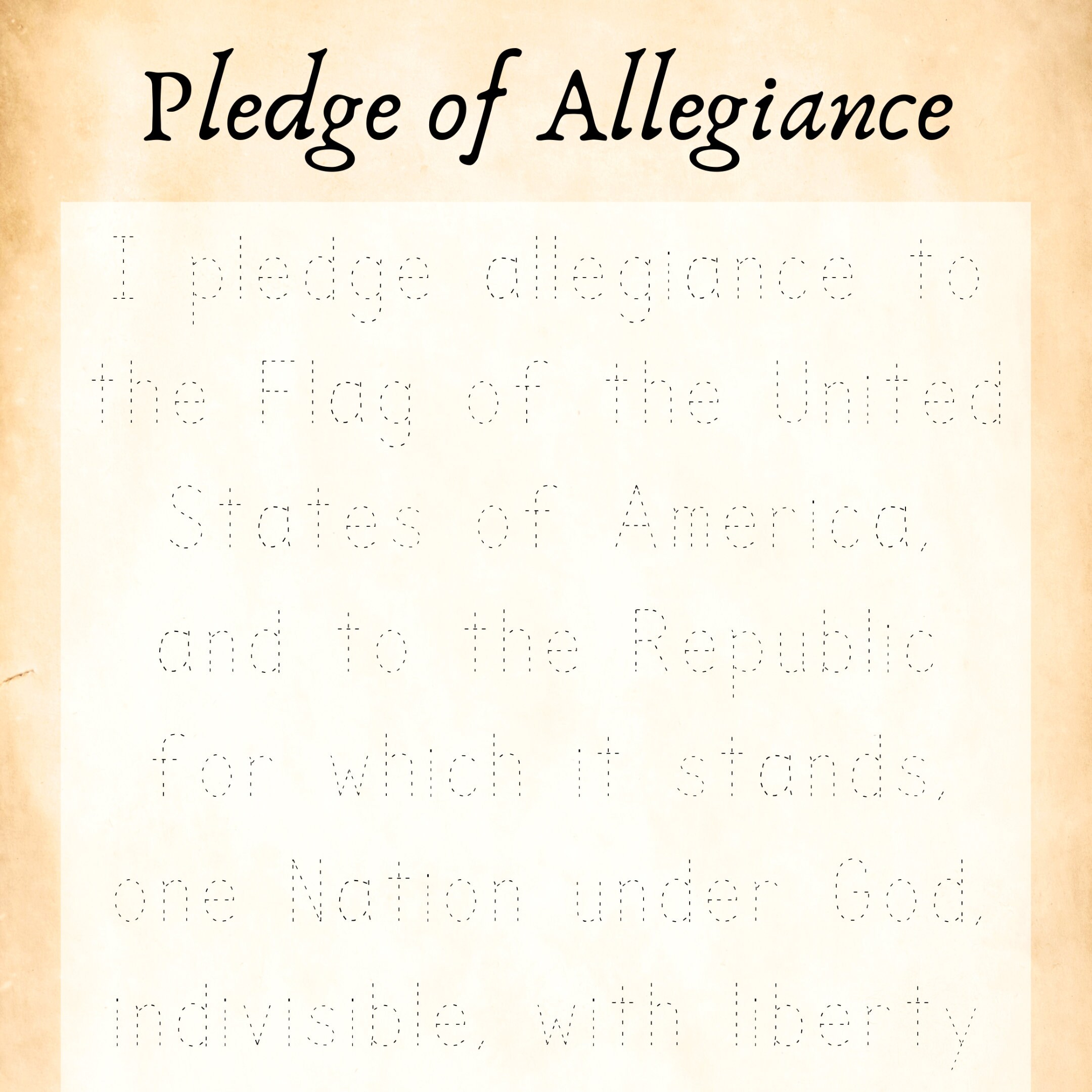 Handwriting Practice USA Printable Tracing Worksheets Preamble ...