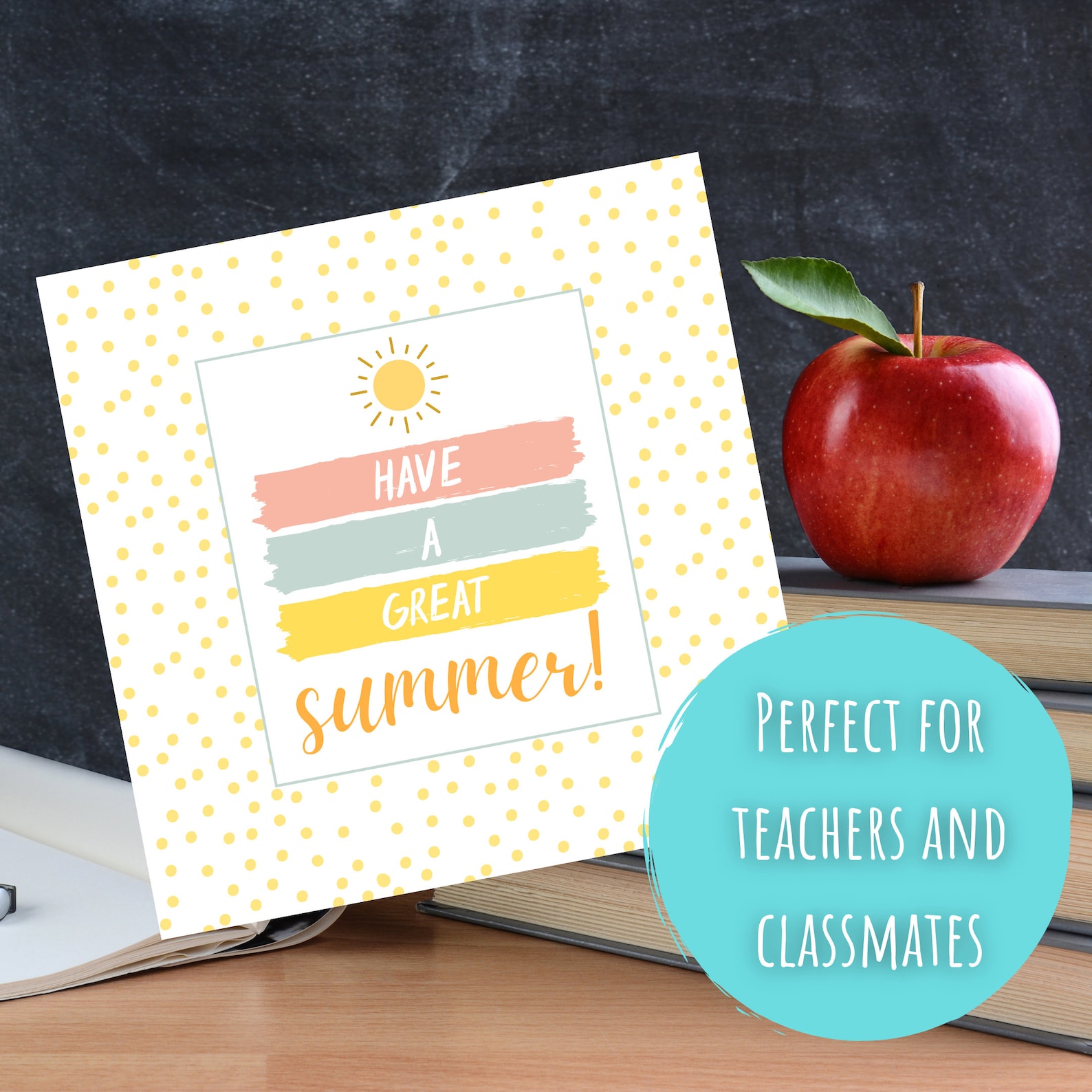 Have a Great Summer Card, SUMMER CARD, School Card, End of School ...